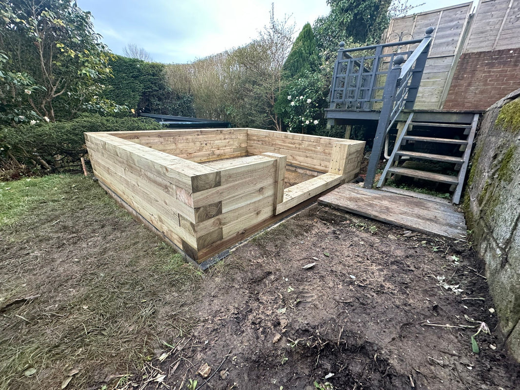 Railway Sleeper Pond Kit | Pond Filter and Pump available – CWD Pond